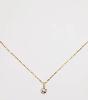Monica Vinader Vermeil And Diamond Solitaire Charm