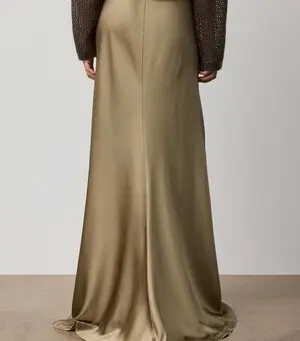 Ralph Lauren Masina Satin Maxi Skirt