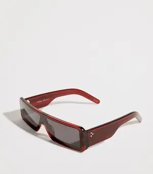 Rick Owens Acetate Geth Rectangular Sunglasses