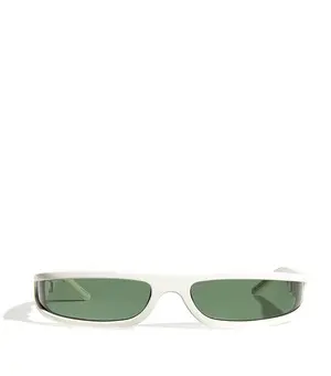 Rick Owens Slim Fog Sunglasses - White
