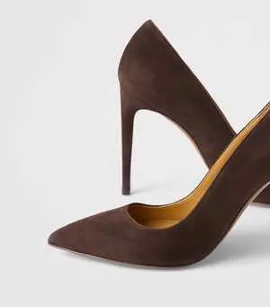 Ralph Lauren Suede Celia Heeled Pumps 100