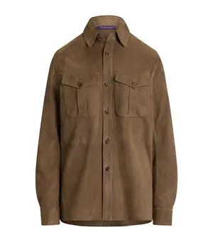 Ralph Lauren Landry Suede Shirt - Beige