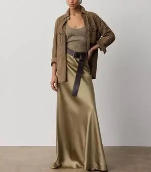 Ralph Lauren Landry Suede Shirt - Beige