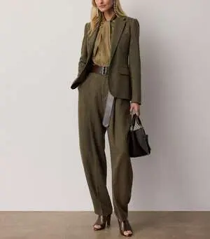 Ralph Lauren Linen-cashmere Harlo Trousers