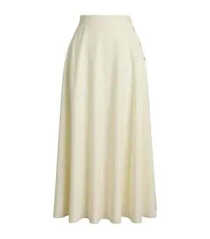 Ralph Lauren Wool-blend Kenzie Skirt