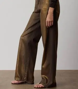 Ralph Lauren Foil-effect Wide-leg Jeans