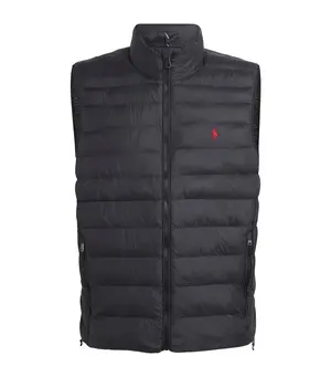 Polo Ralph Lauren Padded Polo Pony Packaway Gilet - Black