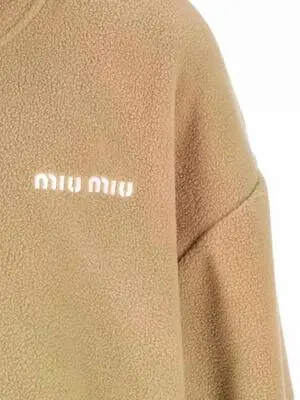 Miu Miu Fleece Zip-up Hoodie