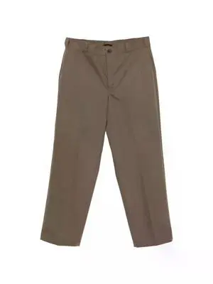 Prada Logo Plaque Straight-leg Trousers