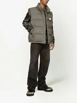 Dolce & Gabbana Chevron-knit Padded Gilet