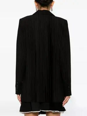 GESTUZ Double-breasted Pinstripe Blazer
