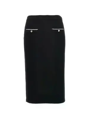 Tory Burch Button-detail Pencil Midi Skirt