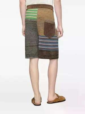 MAISON MARGIELA Patchwork Knit Knee-length Shorts