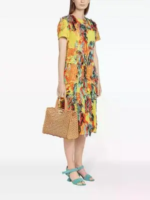 FERRAGAMO Studio Box Raffia Tote Bag