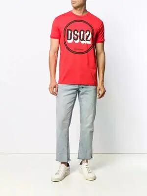 Dsquared2 Circle Logo Printed T-shirt