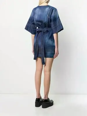 Dsquared2 Stretch Cotton Denim Dress