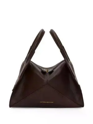 Victoria Beckham Mini Plié Leather Tote Bag - Red