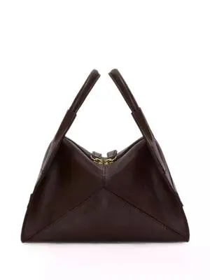 Victoria Beckham Mini Plié Leather Tote Bag - Red
