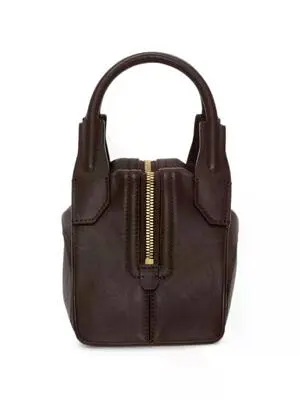 Victoria Beckham Mini Plié Leather Tote Bag - Red