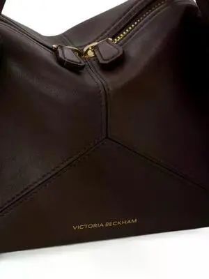Victoria Beckham Mini Plié Leather Tote Bag - Red
