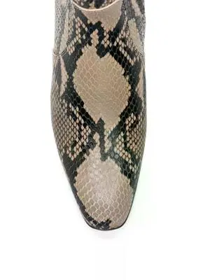 Khaite Snake-effect Ankle Boots