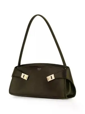 FERRAGAMO Leather Shoulder Bag - Green