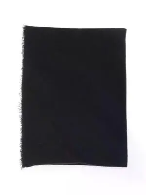 Faliero Sarti Fringed Cashmere Scarf - Black