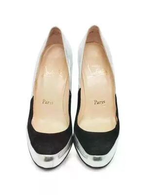 CHRISTIAN LOUBOUTIN Contrast-panel Wedge Pumps