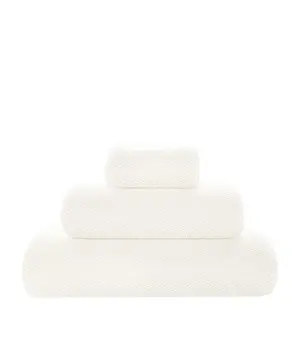 GRACCIOZA Cotton Pearls Bath Towel - White