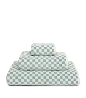GRACCIOZA Cotton Estoril Bath Towel - Blue