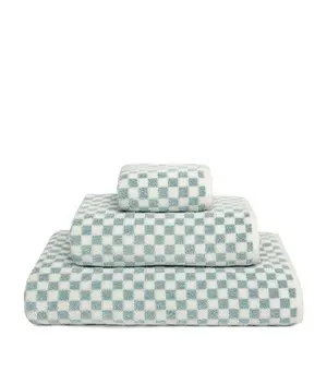 GRACCIOZA Cotton Estoril Hand Towel - Blue