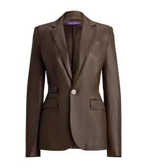 Ralph Lauren Parker Leather Blazer