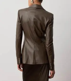 Ralph Lauren Parker Leather Blazer