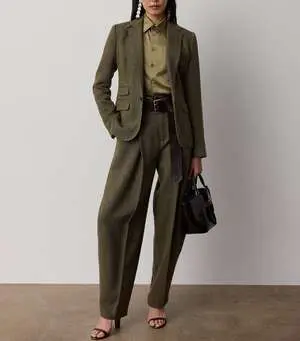 Ralph Lauren Adrien Satin Shirt - Grey