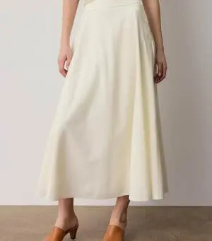 Ralph Lauren Kenzie Wool-blend Midi Skirt