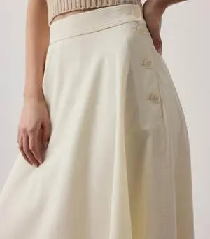 Ralph Lauren Kenzie Wool-blend Midi Skirt