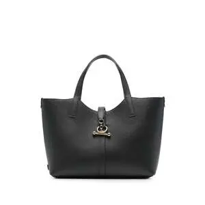 Strathberry Grained Leather Tote Bag - Black