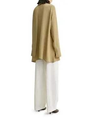 TOTEME Draped Scarf Blouse - Multicolor