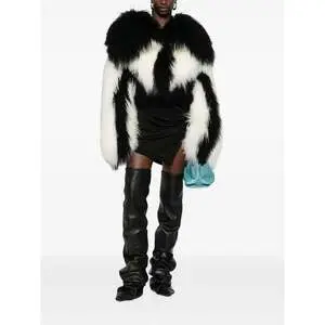 Attico Shearling Patterned Jacket