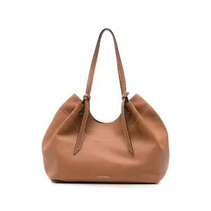 Strathberry Grained Leather Shoulder Bag - Brown