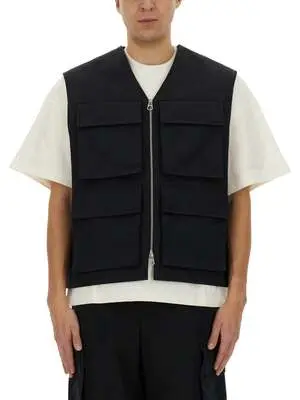 JIL SANDER Cargo Vest - Black