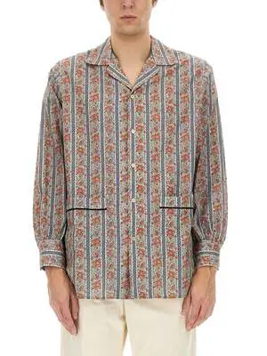 Valentino Garavani Pajama Shirt With Voyage Imaginaire Print - Multicolor