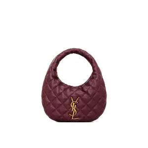 Saint Laurent Quilted Handbag - Red