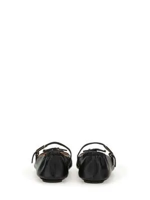Fendi Ballerina Flats With Ff Baguette Pattern