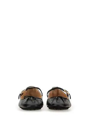 Fendi Ballerina Flats With Ff Baguette Pattern