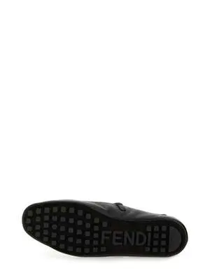 Fendi Ballerina Flats With Ff Baguette Pattern