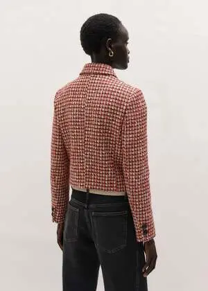ME+EM Statement Weave Cropped Jacket