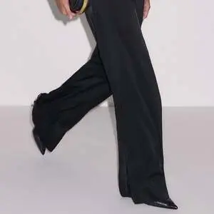 ME+EM Pintucked Satin Wide-leg Jumpsuit