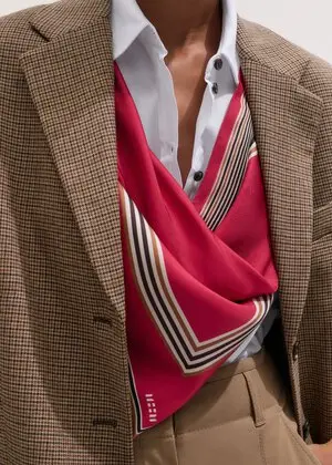 ME+EM Multi Border Scarf