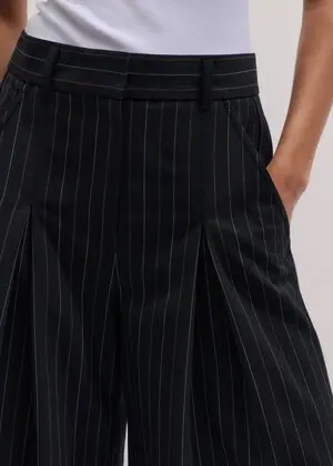ME+EM Ultimate Wide Pinstripe Culotte